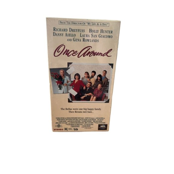 Other | Once Around Vhs 1991 Sealed With Watermark Richard Dreyfuss ...
